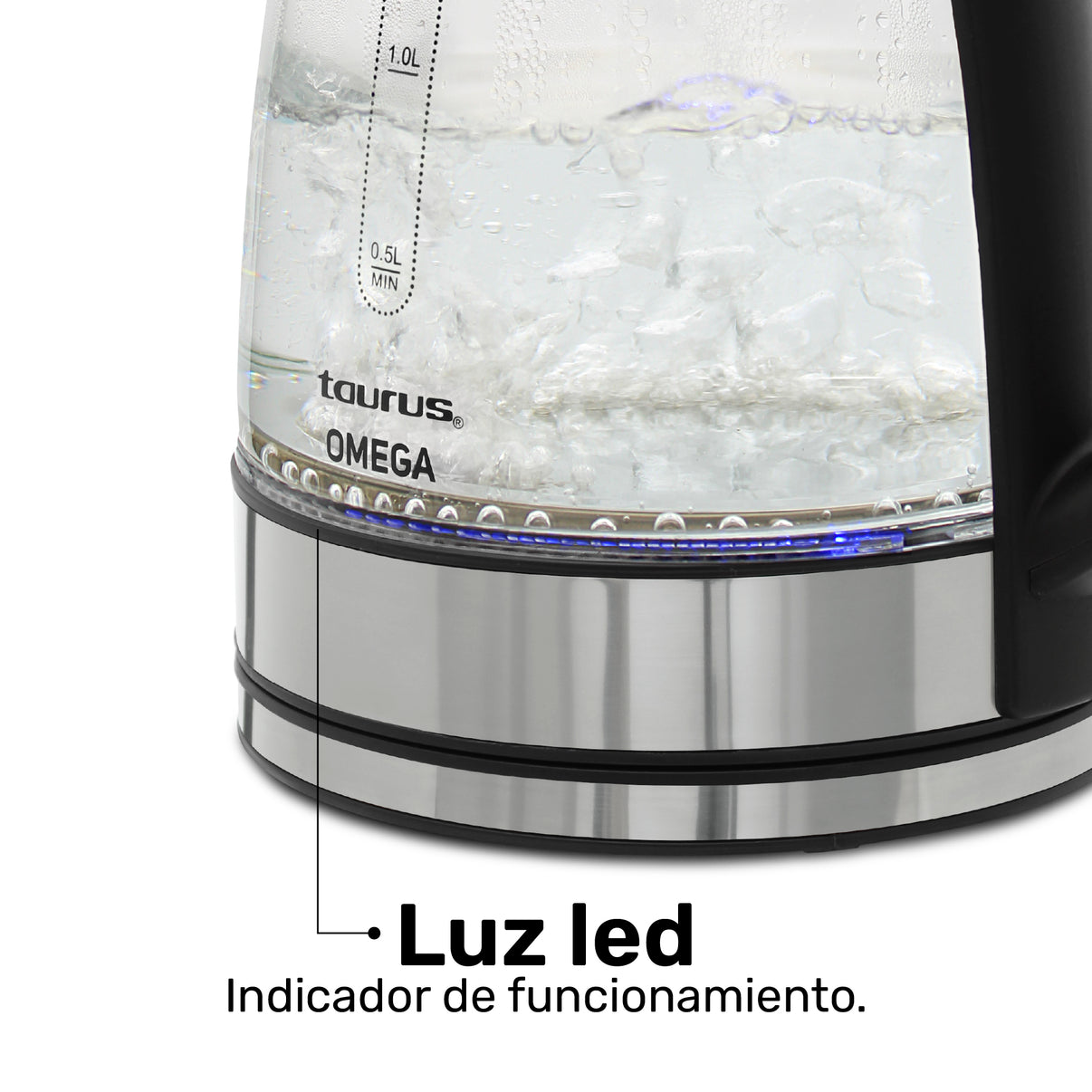 Hervidor de vidrio Omega (ver. i ter) – Taurus México